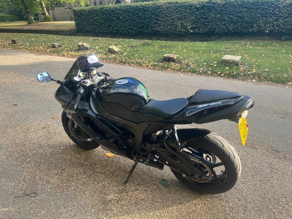 2008 08 KAWASAKI ZX6R NINJA ZX 600 P7F SPORTS 600 ZX636 ZX600R R6 BLACK ...