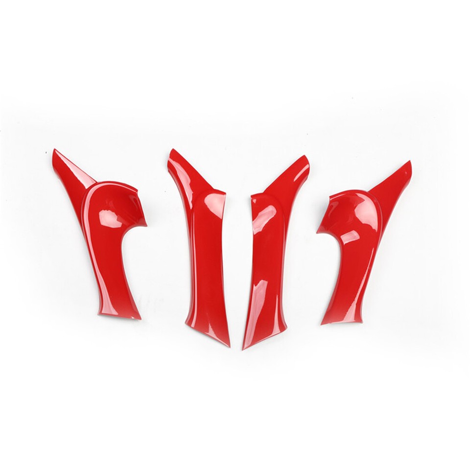 For Lexus IS 2006-20114PCS Bright Red Car Inner Door Handle Lock Cover ...