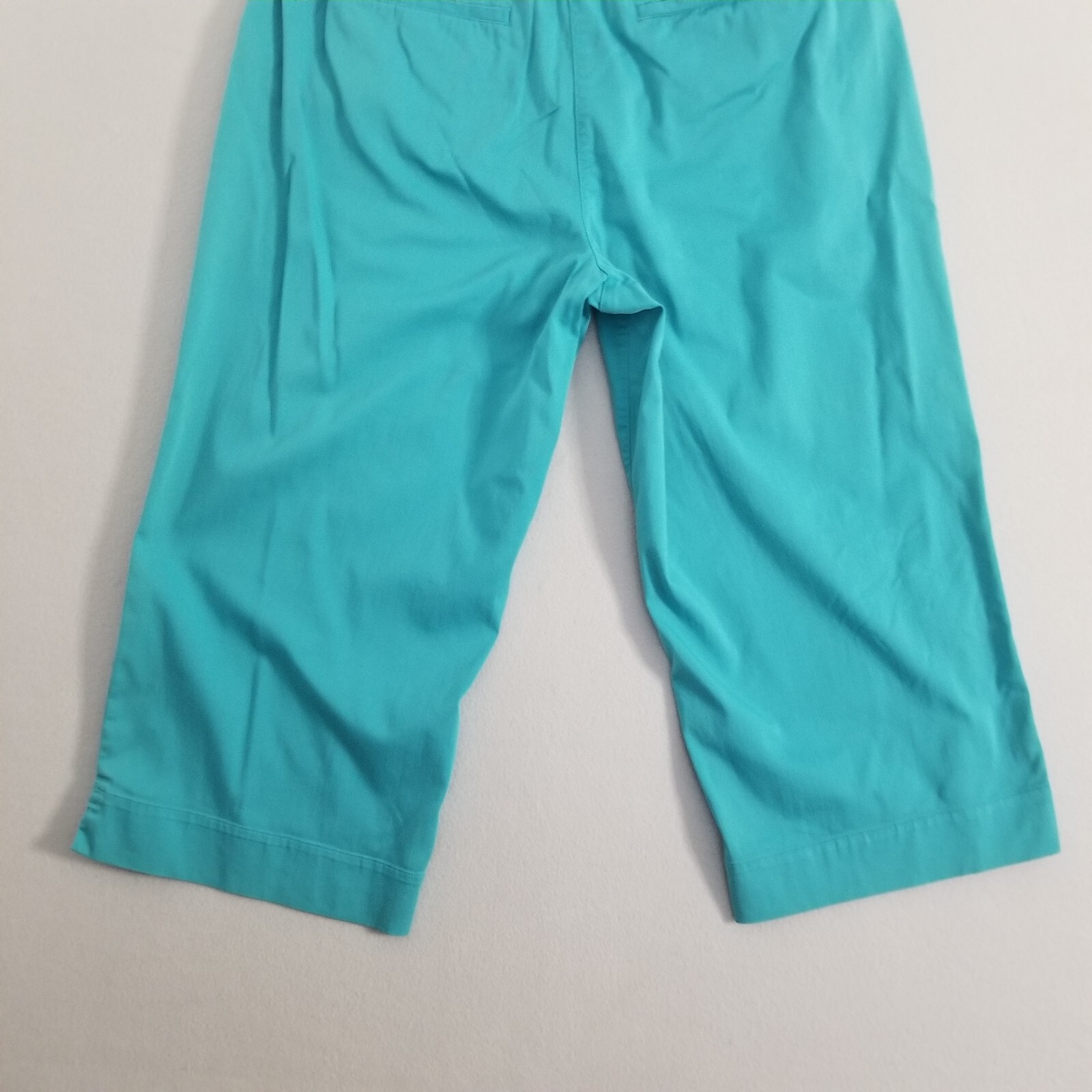 Chicos Capri Shorts Women 3 Blue Capri Pants Lightweight Cropped ...