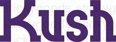 2X Purple "Kush" Vinyl Decal Stickers Car Truck Window Skate Snow Board ...