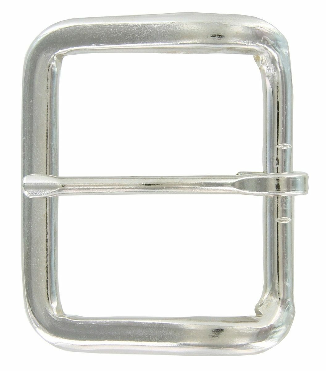 Simple Round Edge Square Single Prong Replacement Belt Buckle fits 1-3/ ...
