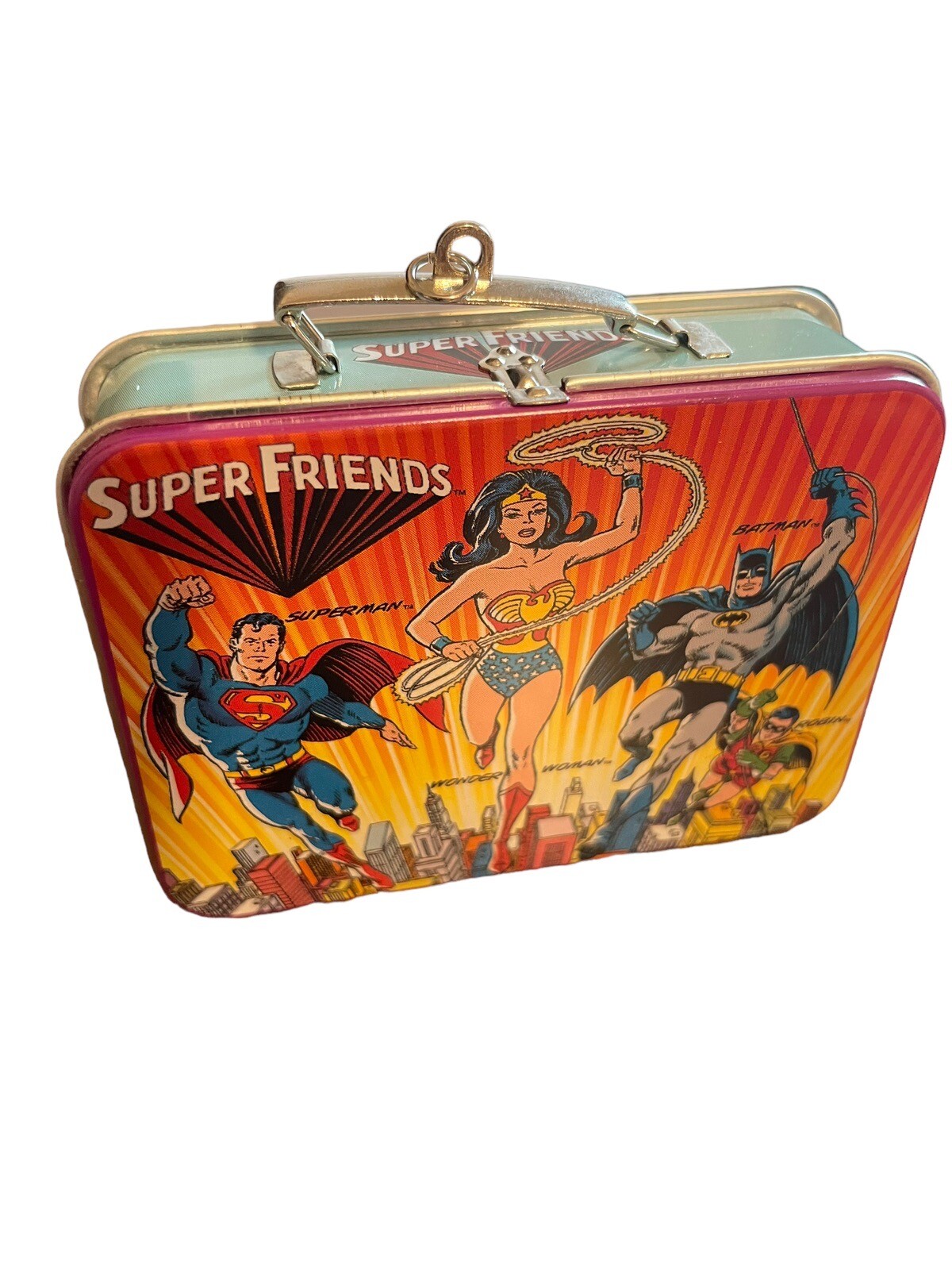 Super Friends Lunch Box Set (2000) Hallmark Keepsake DC Comics with ...