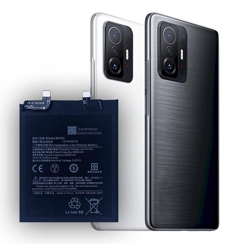 New BM55 Replacement Battery For Xiaomi Mi 11 Pro 11pro 11 Ultra 5000 ...