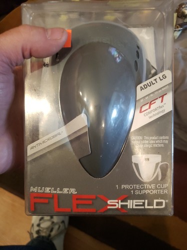 Mueller Flex Shield Adult Protective Cup & Supporter Antimicrobial Sz L Large | eBay