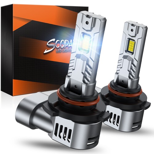 2Pcs LED Headlight Super Bright High Beam Bulbs 6500K Bulbs 9005/HB3 ...