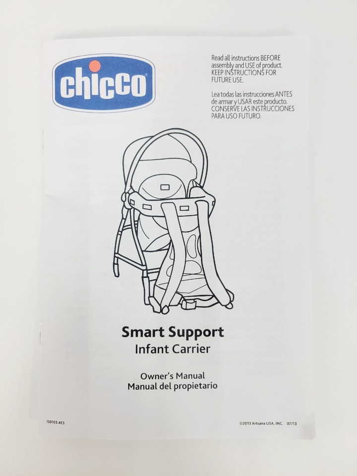 Chicco SmartSupport Aluminum Frame Backpack Carrier - Lightweight Baby ...