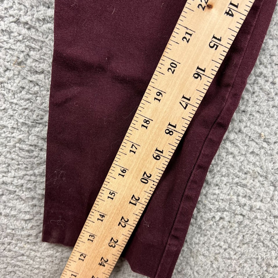 A New Day Elastic Waist Women's Size 12 Burgundy Red Stretch Pants | eBay
