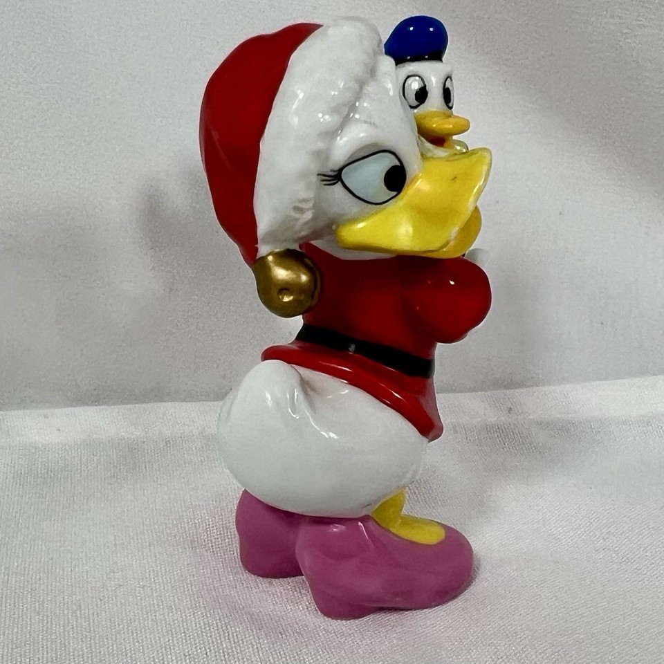 Vintage Disney Enesco Daisy Duck 3.5” Porcelain Figurine w/ Donald Jack ...