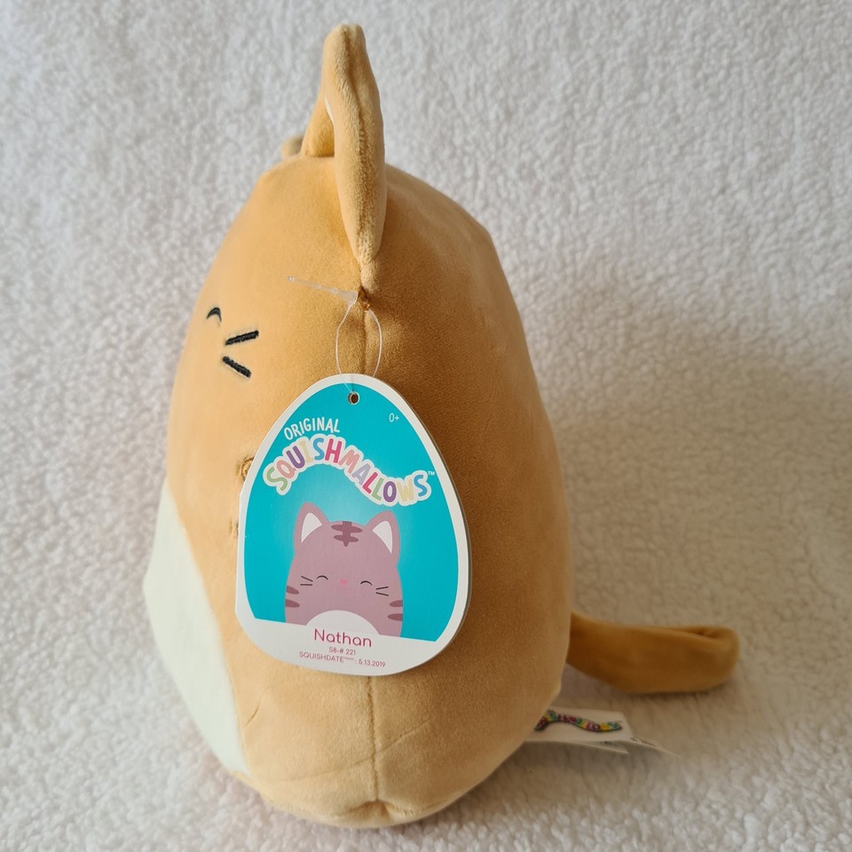Squishmallows 8" inch Nathan the Orange Tan Tabby Cat Plush toy | eBay ...