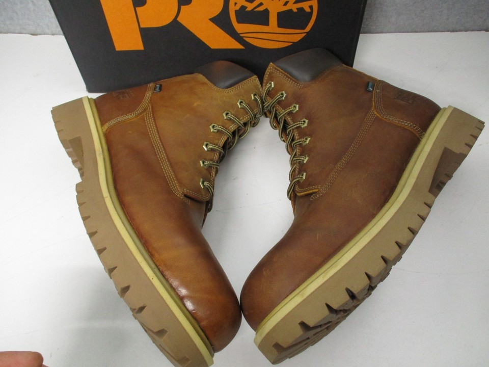 Timberland PRO Direct Attach 6" Waterproof Soft Toe Work Boots Brown ...