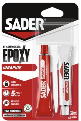 Colle epoxy ultra résistant collage rapide tous matériaux tube 2x15ml ...