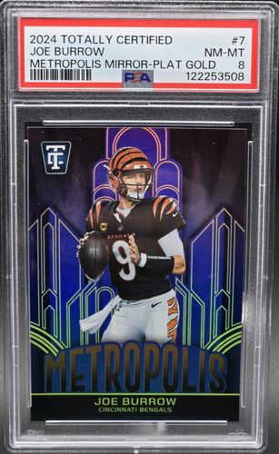 2024 Totally Certified Joe Burrow Case Hit Metropolis Gold /10 PSA 8 ...