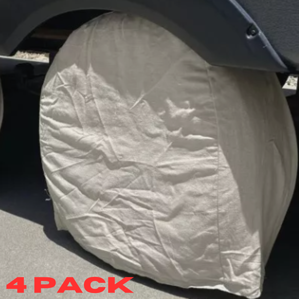 Heavy Canvas Tire Cover Wheel Masker 4 Pack Set Storage Auto Paint ...