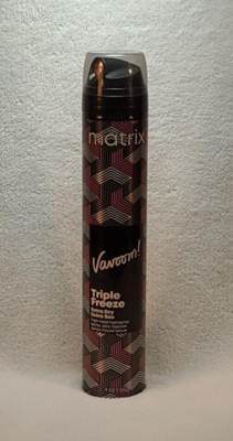 Matrix Vavoom! triple freeze extra dry high hold hairspray 9oz 24 hours ...