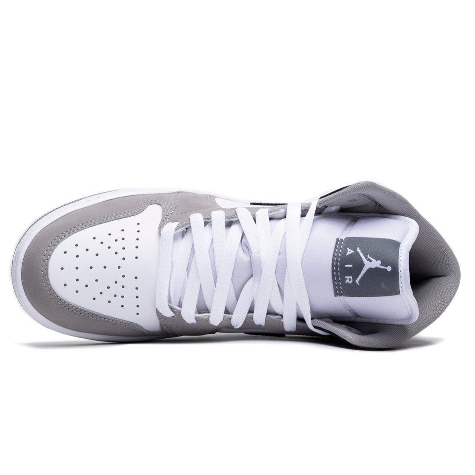 Nike Air Jordan 1 Mid SE White Medium Grey Cool Grey HF3216-100 Men's ...