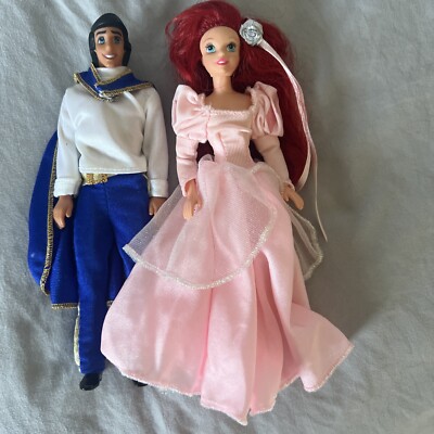 Disney The Little Mermaid Dancing Princess Ariel & Prince Eric Set ...