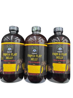 Firm & Flat Belly, 100% Pure Natural Organic Detox Tea (Pack of 3) 16 ...
