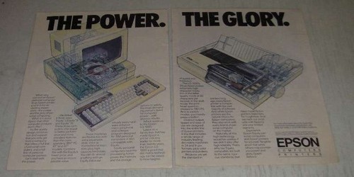 1986 Epson Equity Computers and LQ-1000 Printer Ad - The Power The ...
