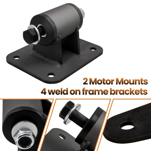 Engine Motor Mounts (LS Conversion Swap) Universal for LS1, LS2, LS3 ...