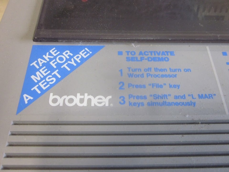 Vintage Brother Word Processor Model WP-90 with Manual & Software ...