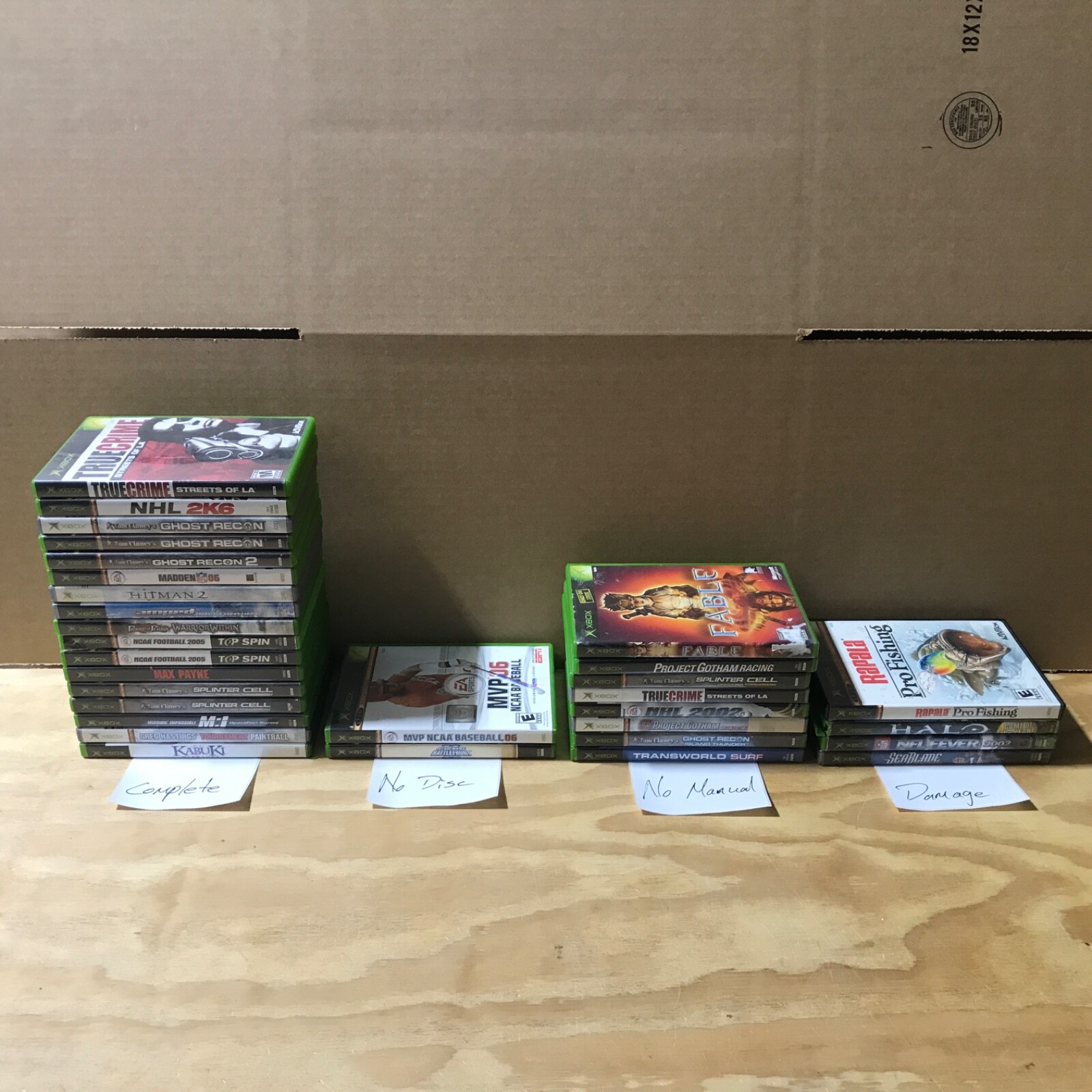 Lot of Original Xbox Game Disc Case Manual Artwork - UNTESTED AS IS | eBay