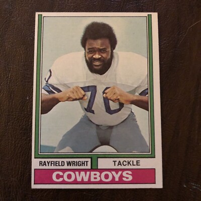 1974 TOPPS RAYFIELD WRIGHT #54 DALLAS COWBOYS FOOTBALL CARD | eBay