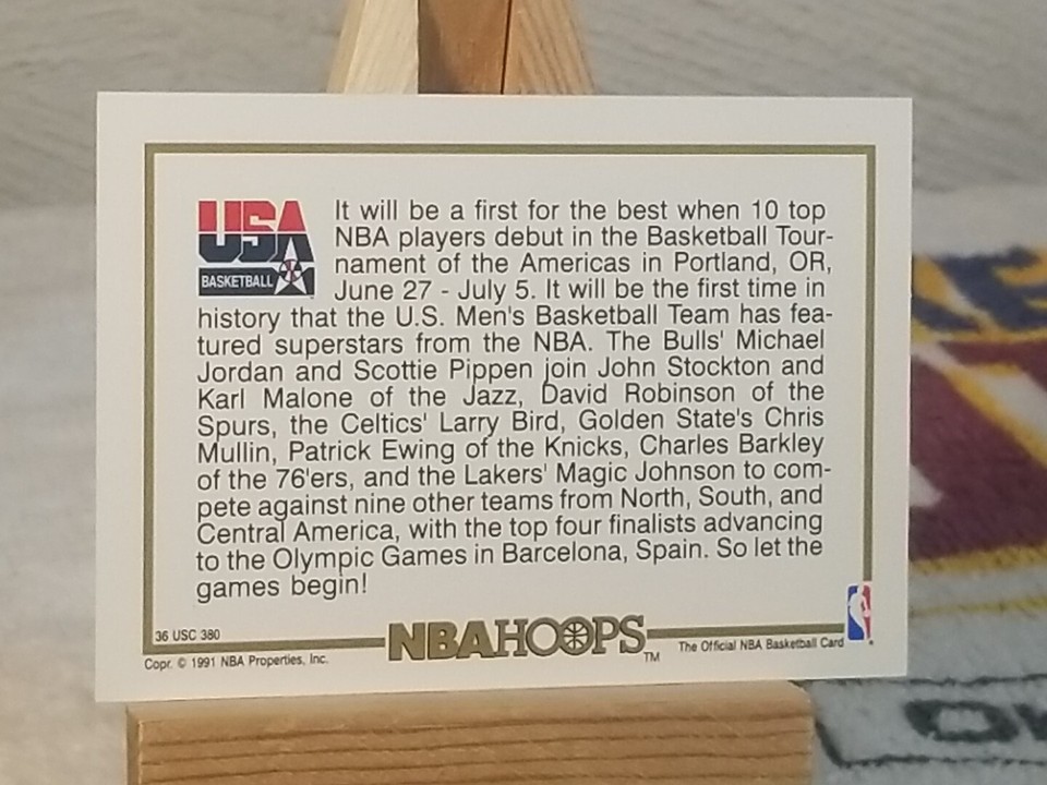 1991 NBA Hoops USA Basketball Gold Card SSP #NNO 1992 Olympic Dream ...