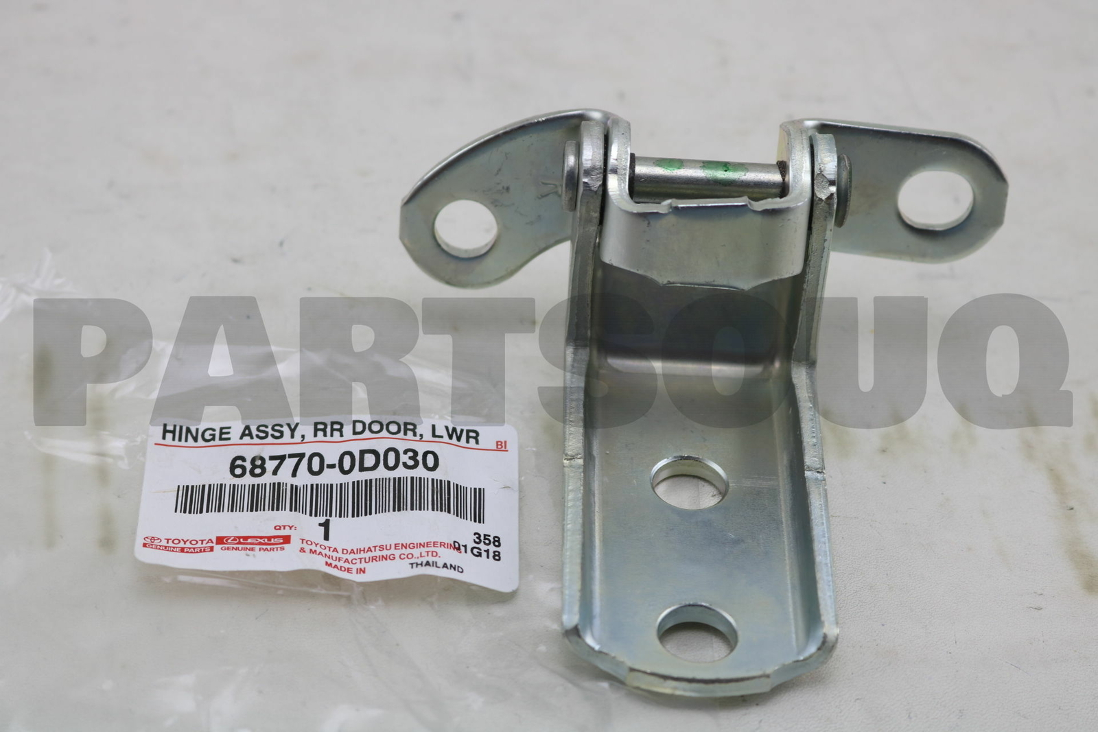 687700D030 Genuine Toyota HINGE ASSY, REAR DOOR, LOWER RH 68770-0D030 ...