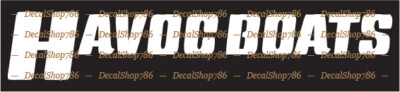 Havoc Boats - Outdoors Sports - Car/SUV/Truck Vinyl Die-Cut Peel N ...