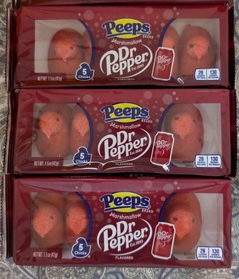 PEEPS Easter Dr Pepper Marshmallow 15oz-3 1.5 oz. Packs NEW Exp 07/26 ...