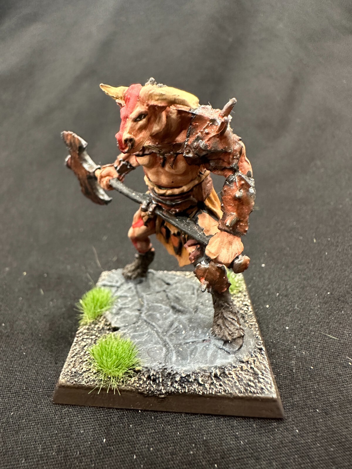 Blood Hoof Minotaur Painted Reaper Miniature Barbarian Monster 5e AD&D ...