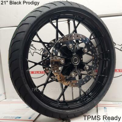 Harley 21" Black Prodigy Front Wheel Dunlop Tire Rotor 08-23 Road Glide ...