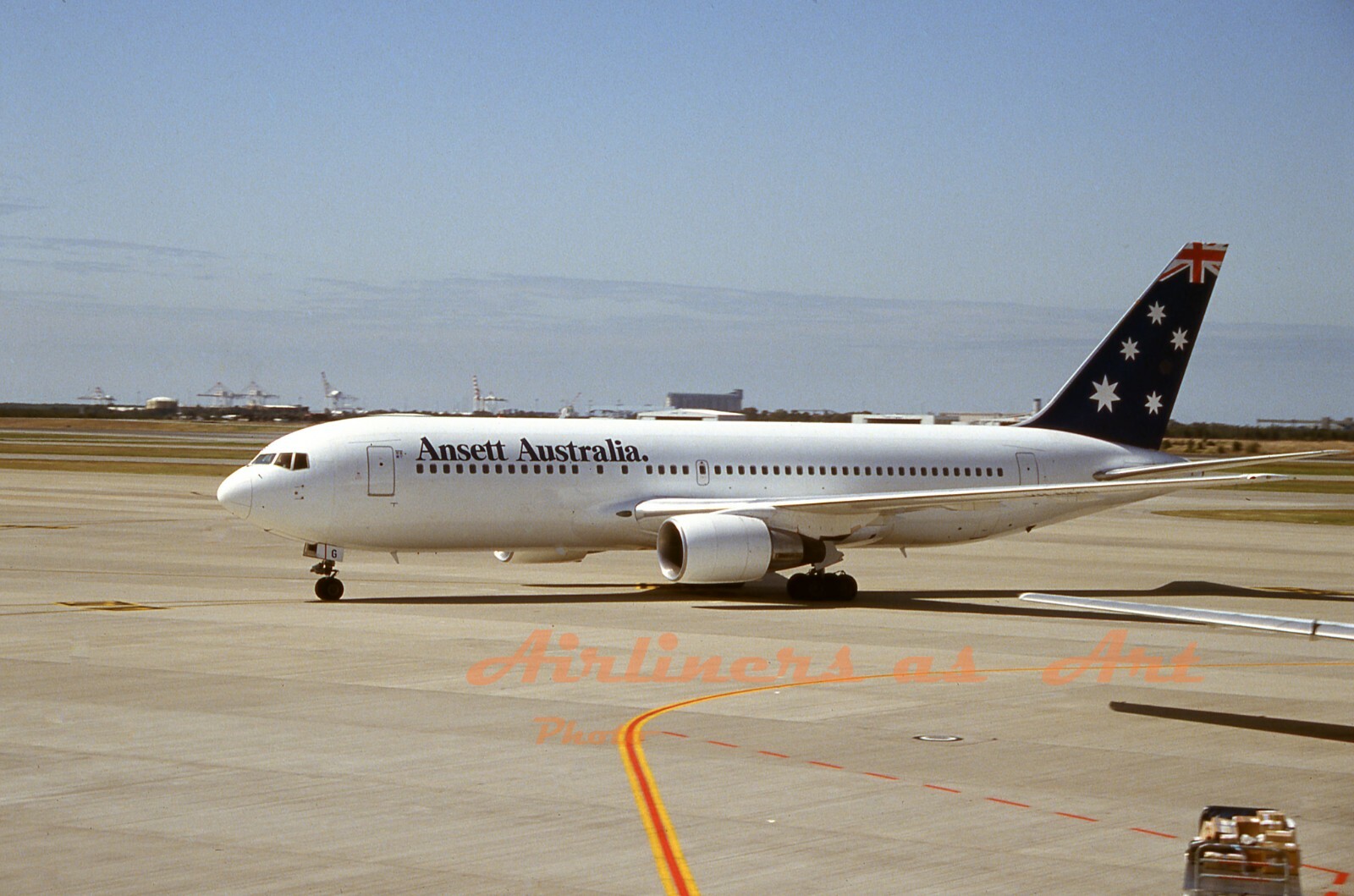Ansett Australia Boeing 767-277 VH-RMG at BNE in August 1992 8"x12 ...