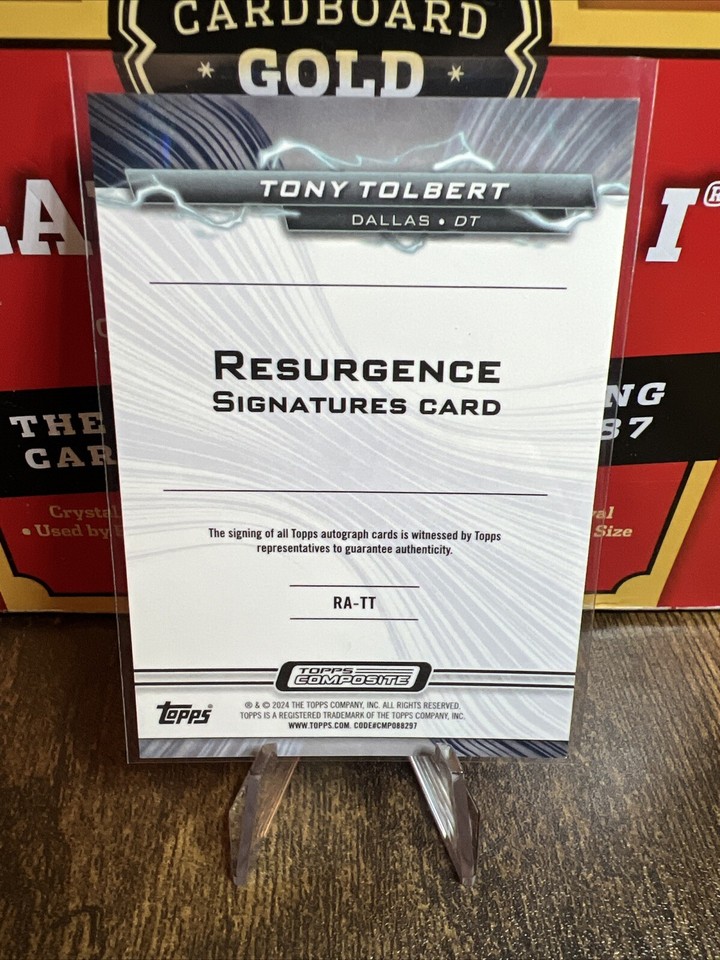 2023 Topps Composite - Tony Tolbert Resurgence Signatures Refractor ...