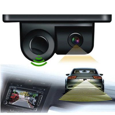 Car Reverse Rear Radar Alarm System 2in 1 Rear View Backup Camera ...