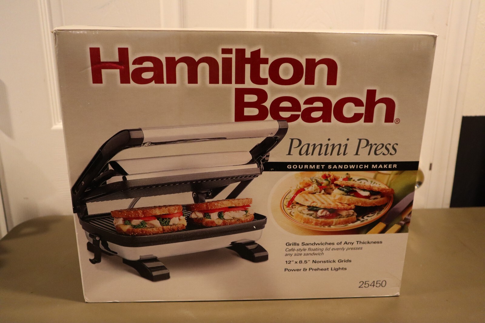 NEW Hamilton Beach Panini Press Gourmet Sandwich Maker | eBay