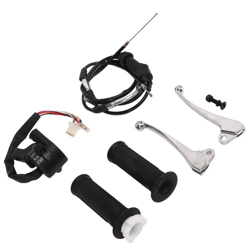 ⊹Throttle Cable Handle Grip Start Kill Switch Brake Lever Kit For PW50 ...