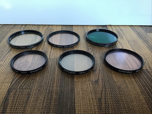 Lot Of 6 Vintage SLR Filters Vivitar 62mm Quantaray 58mm Prinz 52mm ...