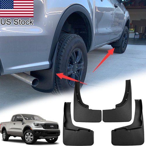 For Ford Ranger L4 2019-2023 4pcs Front Rear Splash Guards Mud Flaps ...