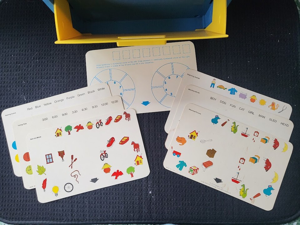 Vintage 1970s Playskool Play ‘n Learn Computer by Milton Bradley with 6 ...