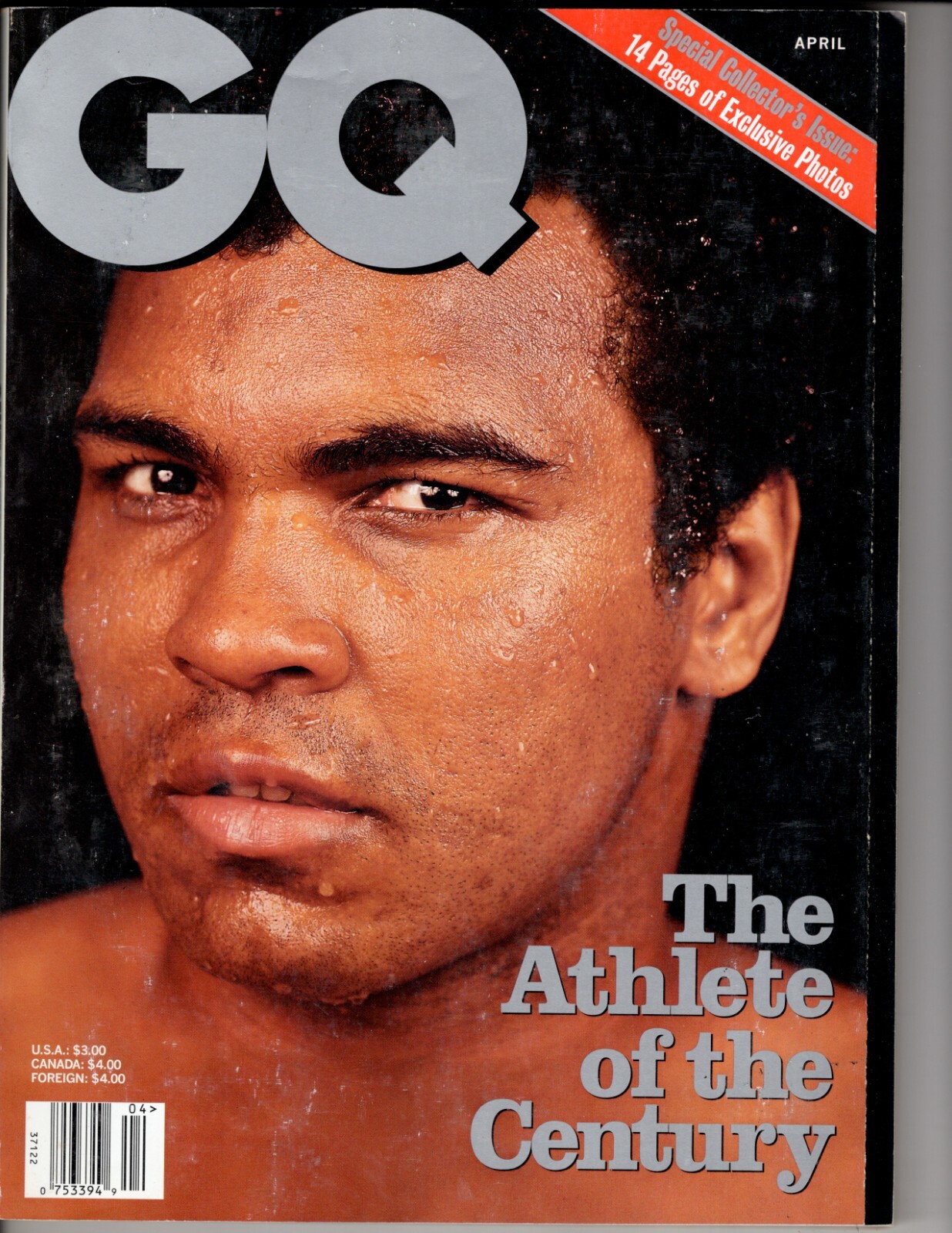 GQ Magazine April 1998 Muhammad Ali Athlete of the Century 14-Page | eBay