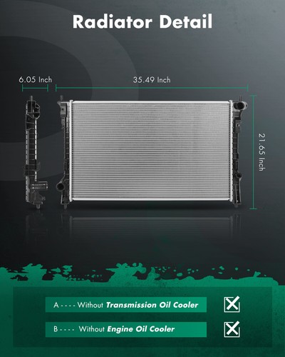 2936 Radiator For 2007 2008 2009-2014 Ford Edge 3.5L 2010-2012 Lincoln ...