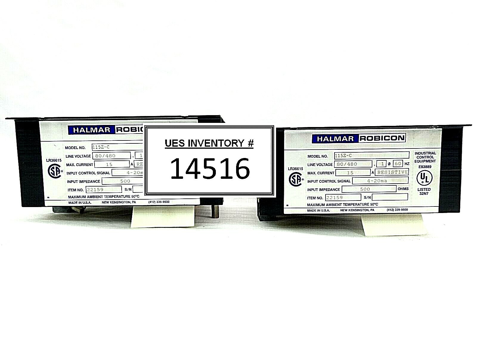 Halmar Robicon 22159 SSR Power Control Panel 115Z-C Lot of 2 Working ...