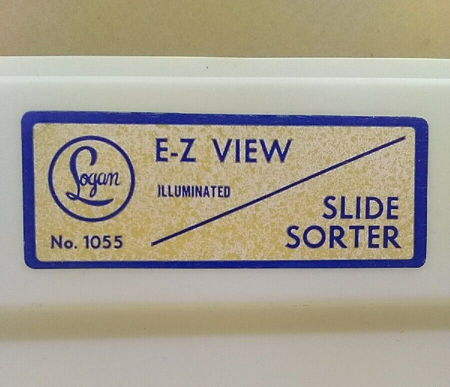 Logan 1055 E-Z View Illuminated Slide Sorter Viewer in Orig. Box Holds ...