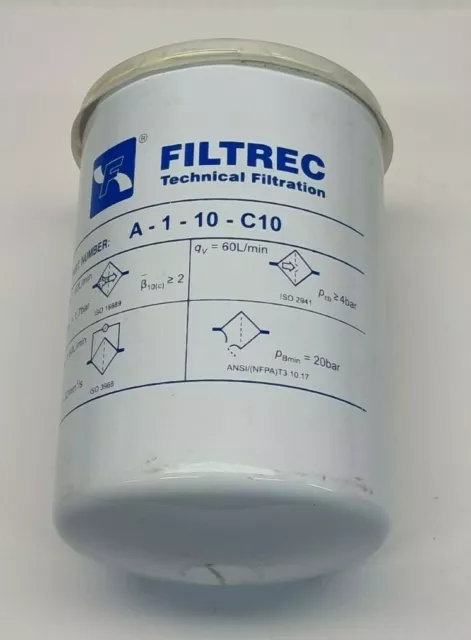 hydraulic oil filter element Volvo 15652588 Filtrec A110C10 | eBay