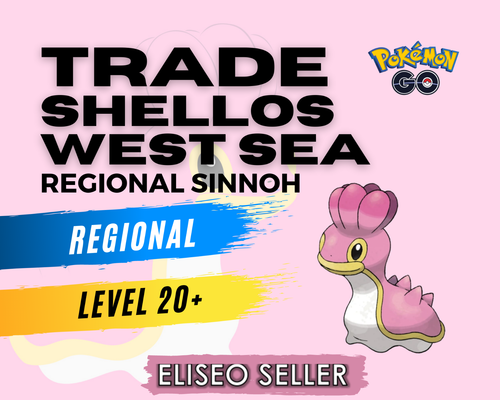 Shellos Pink Pokémon GO - Trade Shellos West - Regional Sinnoh - 20k ...