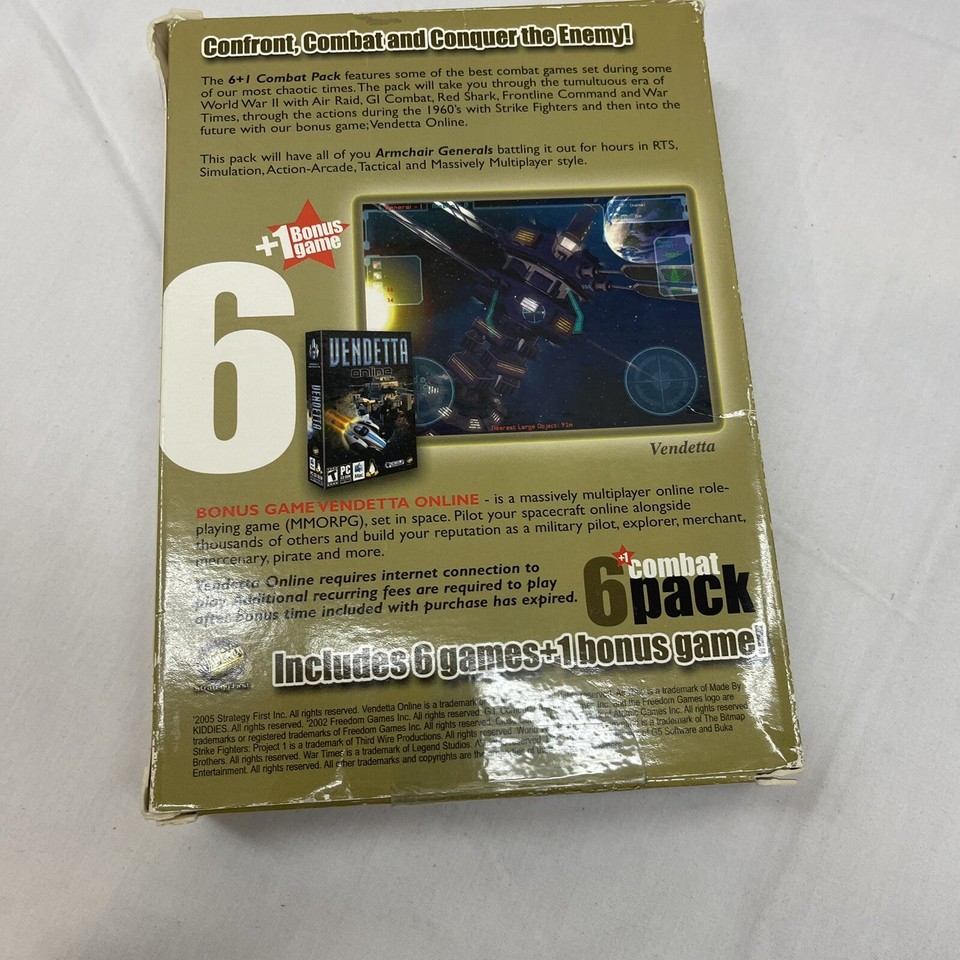 6 in 1 Combat Pack +1 - PC Combat Games - Complete in Box | eBay