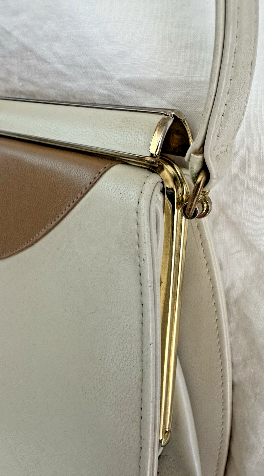 Vintage Life Stride Leather Purse Handbag Non Leather Beige & Brown | eBay