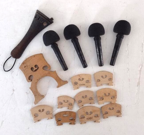 CELLO/VIOLIN/VIOLA BRIDGES,TUNING PEGS, TAILPIECE LOT | eBay