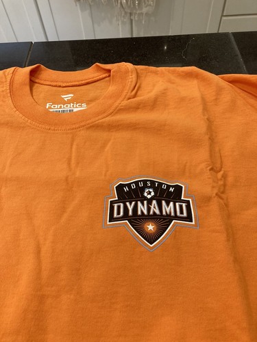 Women's Fanatics HOUSTON DYNAMO SC LONG Sleeve Spirit Shirt L LARGE ORANGE NEW | eBay